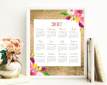 Large desk calendar | Etsy