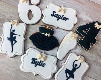 Ballet shoe cookies | Etsy