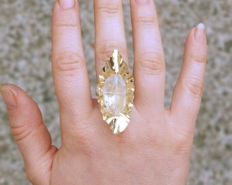 Prasiolite ring | Etsy