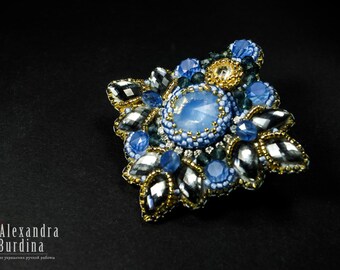 Edelweiss brooch | Etsy