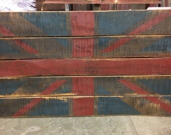 Rustic british flag | Etsy
