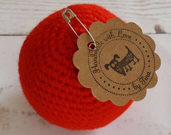 Crochet Pattern Baby Clutch Ball Toy makes a great baby