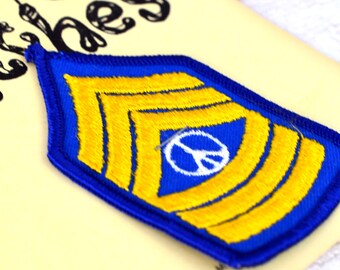 Peace sign patch | Etsy