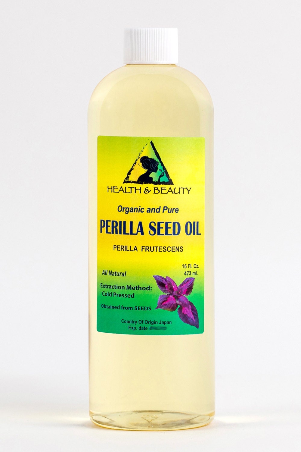 16 oz PERILLA SEED OIL Organic Carrier Cold Pressed Premium