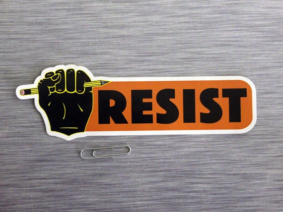 Resist Small Bumper Sticker