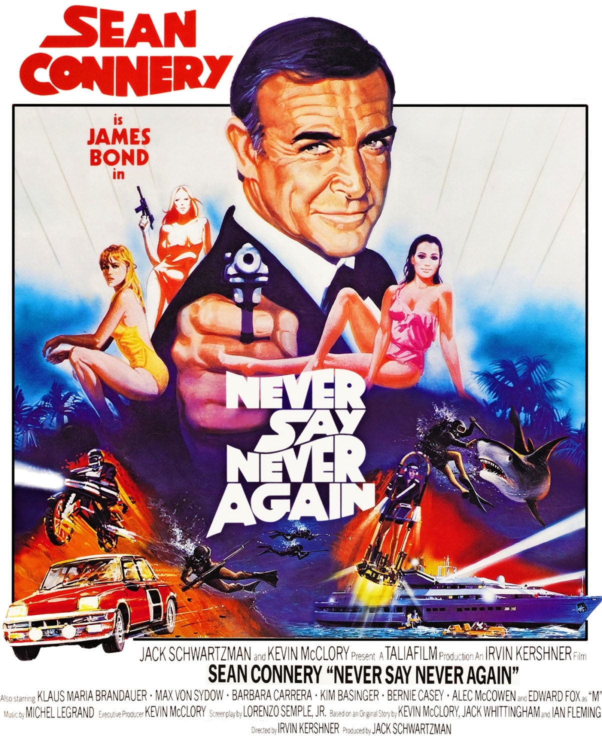 James Bond 007 Never Say Never Again 1983 Movie by HKArtTrading