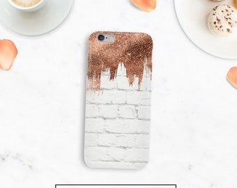 Rose gold phone case | Etsy