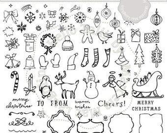 Christmas doodle | Etsy