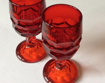 Viking glass ruby | Etsy