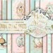 Easter Digital Paper Hello Spring Paper Pack Shabby Chic