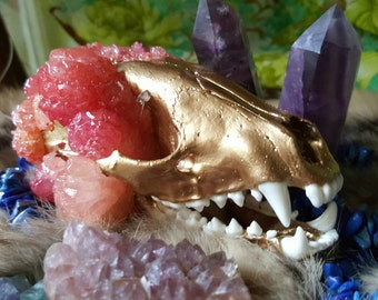 Unique handmade crystal and bone jewelry by KittyBombCurios