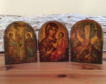 Religious triptych | Etsy