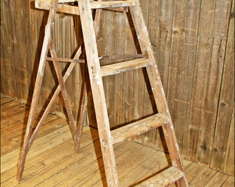 Wooden ladder shelf | Etsy