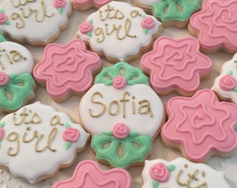 Flower girl cookie | Etsy