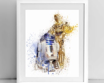 C3po wall art | Etsy