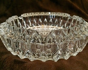 Large glass ashtray | Etsy