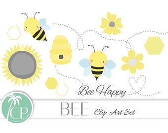 Bee clipart | Etsy