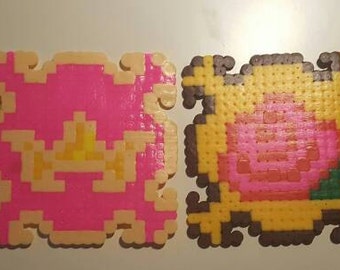 Perler bead coaster | Etsy