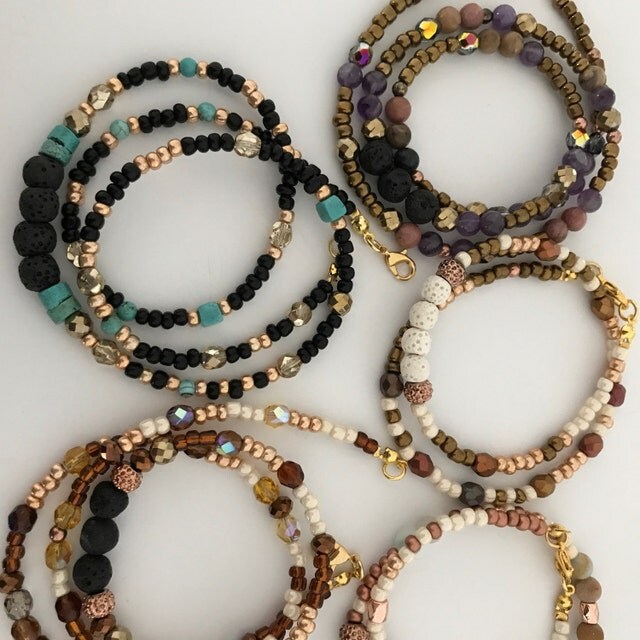 Boho Jewelry Beaded Jewelry Diffuser Jewelry by 79thandLex