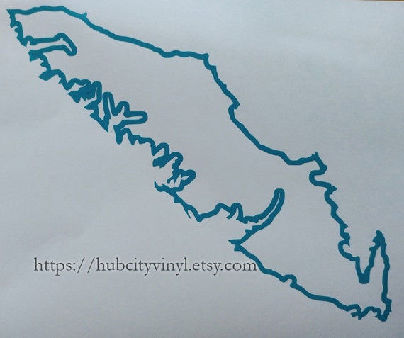 Vancouver Island Outline Vinyl Decal