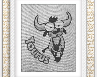 Taurus art | Etsy