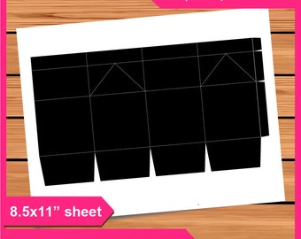 Milk box template | Etsy
