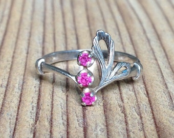 Russian ruby ring | Etsy