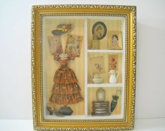 Vintage shadow box | Etsy