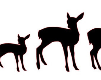 Deer family decal | Etsy