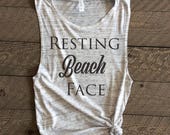 Resting beach face | Etsy