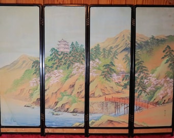 Japanese silk screen | Etsy