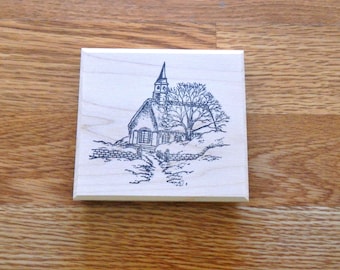 Church rubber stamp | Etsy
