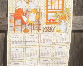 1981 calendar | Etsy