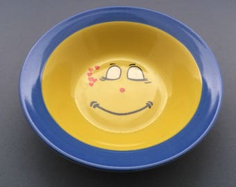 Funny face bowls | Etsy