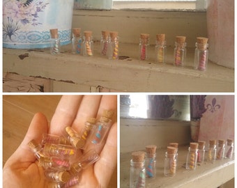 Glass bottle favors | Etsy