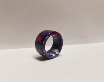 Red white blue ring | Etsy