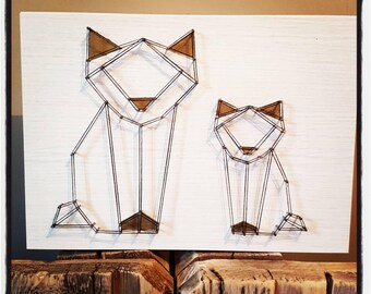 Cat string art | Etsy