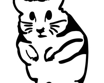 Hamster decal | Etsy