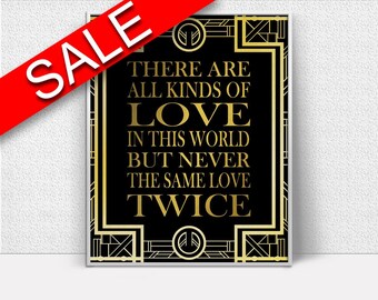 Gatsby quote print | Etsy