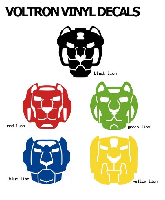 Voltron Lion Vinyl Decals