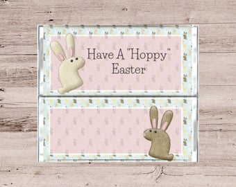 Printable EASTER CANDY Bar WRAPPERS Easter Bunny Candy