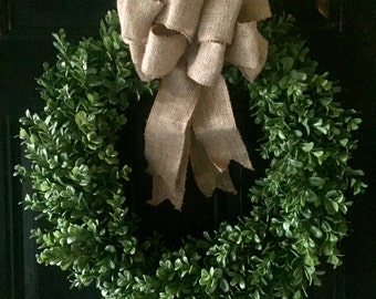 Boxwood wreath | Etsy