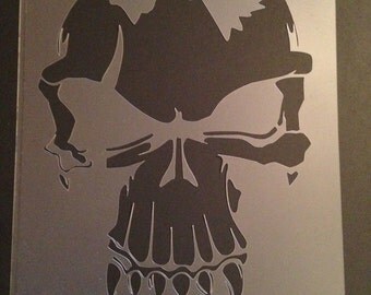 Skull stencil | Etsy