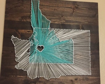 Two state string art | Etsy