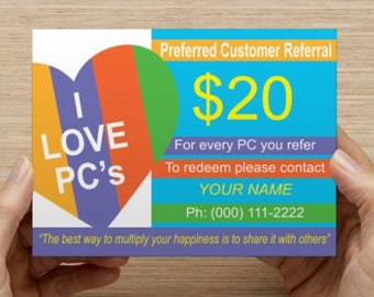 Referral card | Etsy