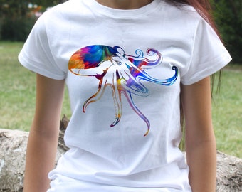 Octopus t shirt | Etsy