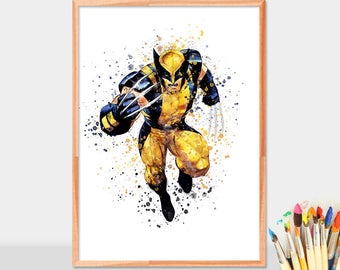 Wolverine painting | Etsy