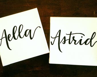 Name canvas | Etsy