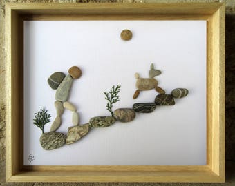 Pebble art animals | Etsy