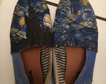 Starry night shoes | Etsy